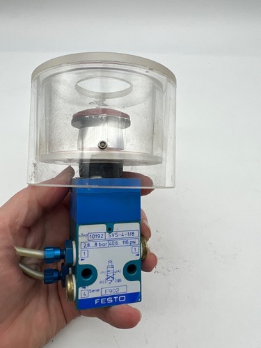 FESTO 10192 SVS-4-1/8 Pneumatic Air Safety Valve Stop Switch Made in ...