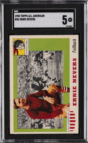 1955 TOPPS ALL AMERICAN #56 ERNIE NEVERS ROOKIE RC SGC 5 | eBay