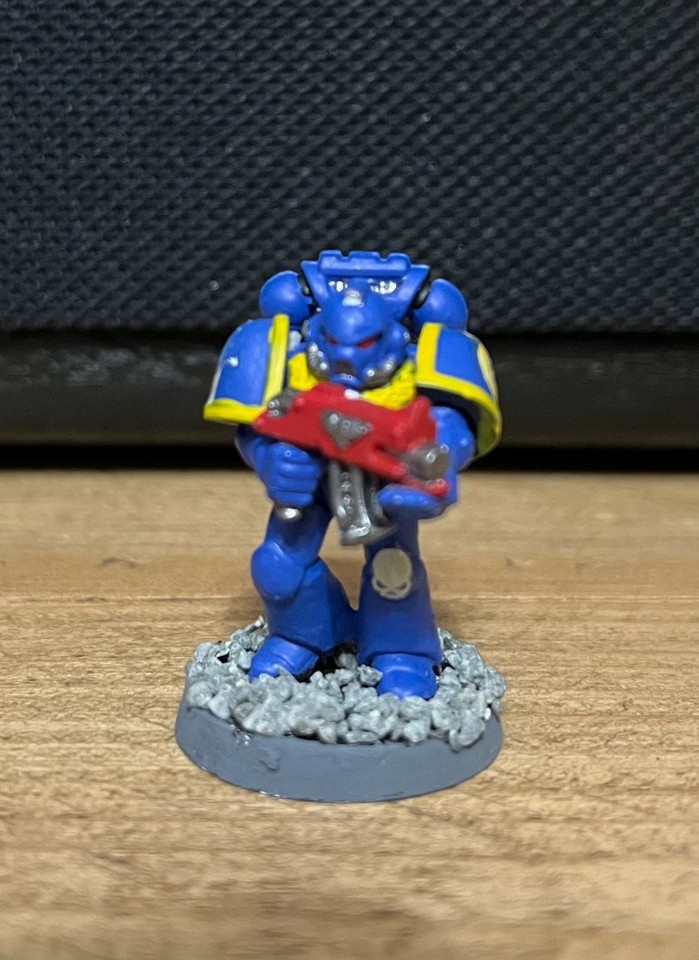 x9 Citadel Space Marine Figures Orig. Paint Box & Paint Guide +Robot ...