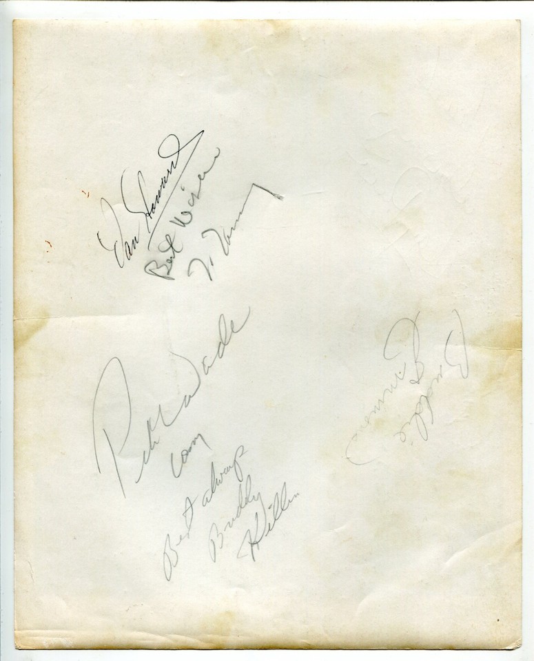 Ray Price The Cherokee Cowboy Signed Photo, Signed on Back By Band ...