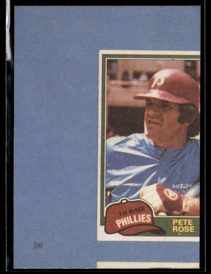1985 Topps Renata Galasso Pete Rose #96 Reds Baseball Card 3501F | eBay
