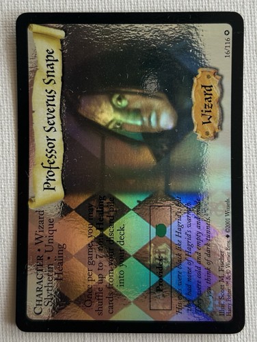 Harry Potter 2001 Trading Card Game Professor Severus Snape Holo Card ...