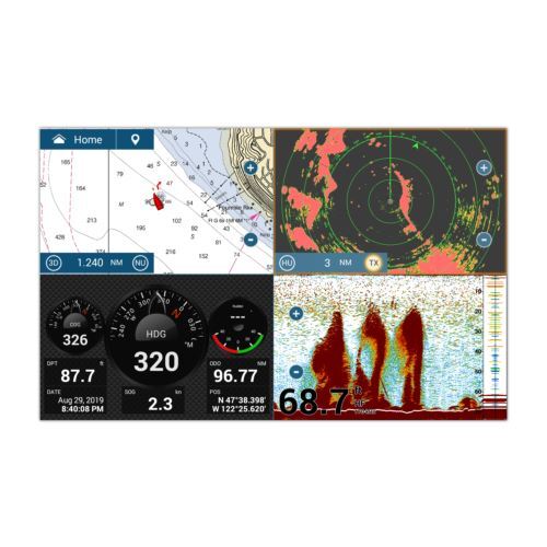 FURUNO NAVNET TZTOUCH3 12" MFD W/1KW DUAL CHANNEL CHIRP SOUNDER TZT12F ...
