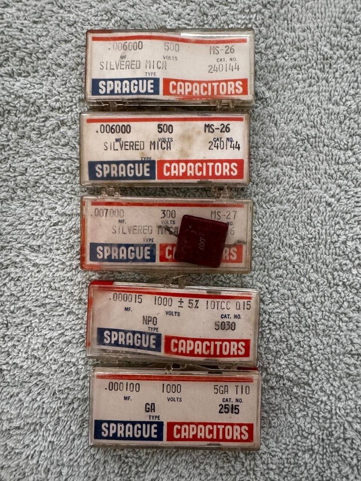 Mallory, Sprague Vintage Electronic Components Lot – Capacitors ...