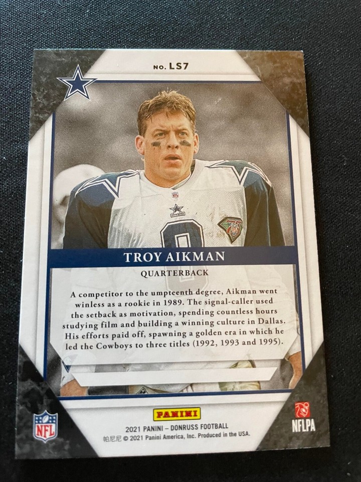 2021 Panini Donruss Troy Aikman Legend Series Insert LS7 | eBay