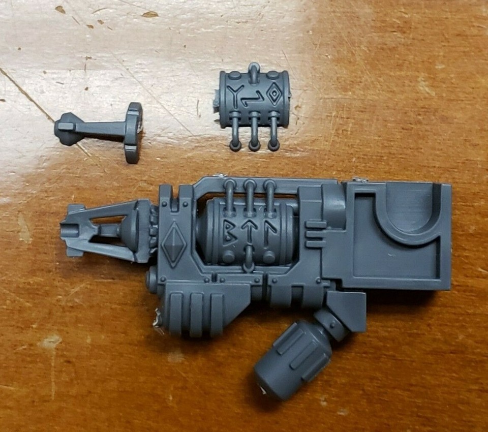 Warhammer 40k Space Wolves Bits Dreadnought Helfrost Cannon Upgrade | eBay