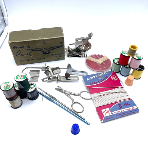 Greist Sewing Aids Special Set vintage sewing machine feet attachments ...