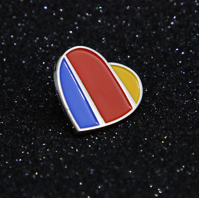 Pin SOUTHWEST AIRLINES HEART logo SWA metal Pin Crew, Pilots, Ground ...