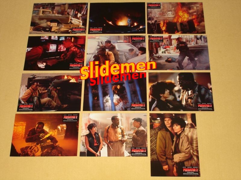 PREDATOR 2 - Lobby Cards Set - Bill Paxton, Danny Glover, Stephen ...