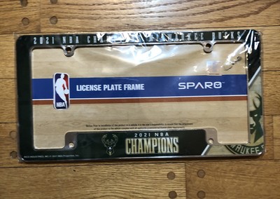 Milwaukee Bucks 2021 NBA Champs Full Color Metal License Plate Frame ...