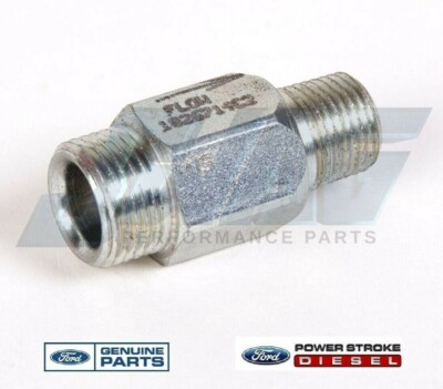 99-03 Ford 7.3 7.3L Powerstroke Diesel Fuel Supply Line Fitting / Check ...