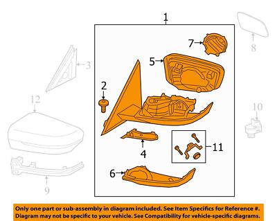 BMW OEM 19-24 330e xDrive Front Door Outside Mirrors-Mirror Assy ...