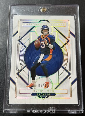 DREW LOCK ~2020 NATIONAL TREASURES #6/10~New York Giants Card | eBay