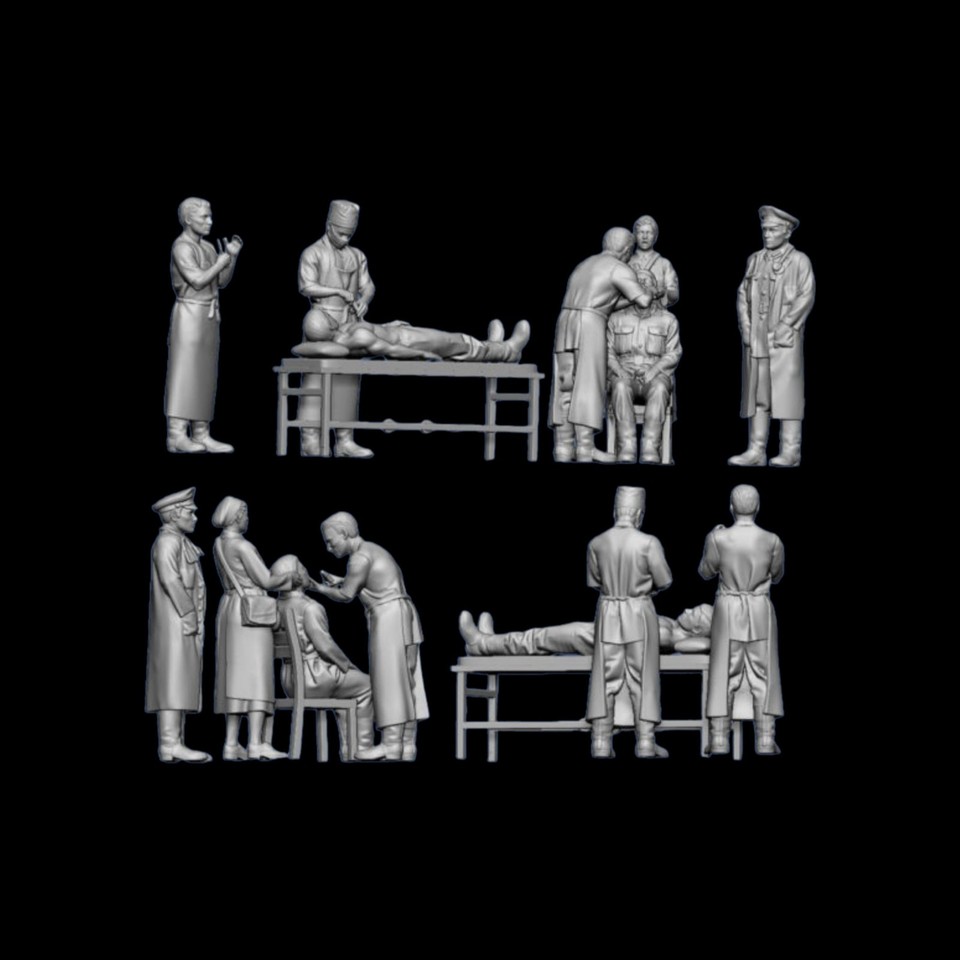 Ww2 Soldiers Visit The Doctor/dentist Set 1:35 Resin Printed | eBay