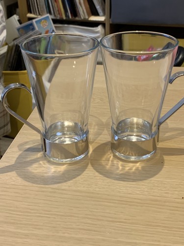 Bormioli Rocco Tempered Coffee /Tea Glasses x 2 italy pre-owned | eBay UK