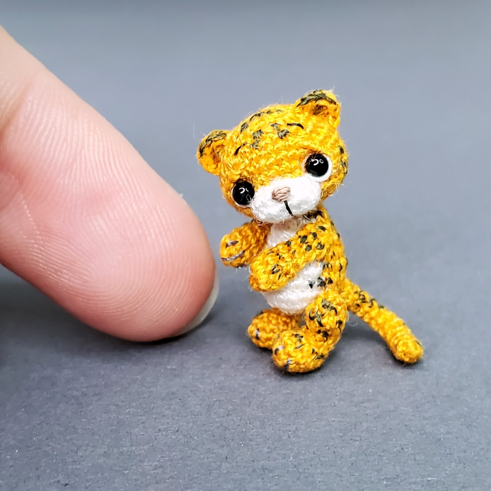 Custom extremely micro Tiger. Doll pet. Dollhouse miniature ...