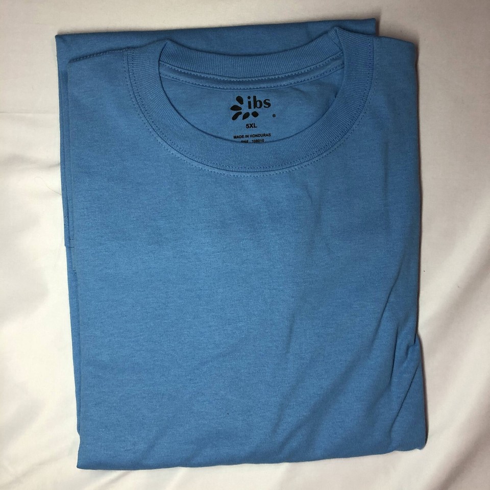 Mens Heavyweight T Shirts Plain Short Sleeve Tee Cotton BIG TALL 4XL to ...