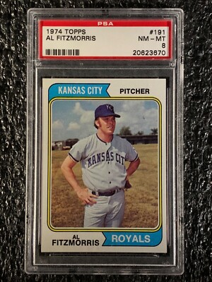 1974 Topps Baseball #191 Al Fitzmorris PSA 8 | eBay