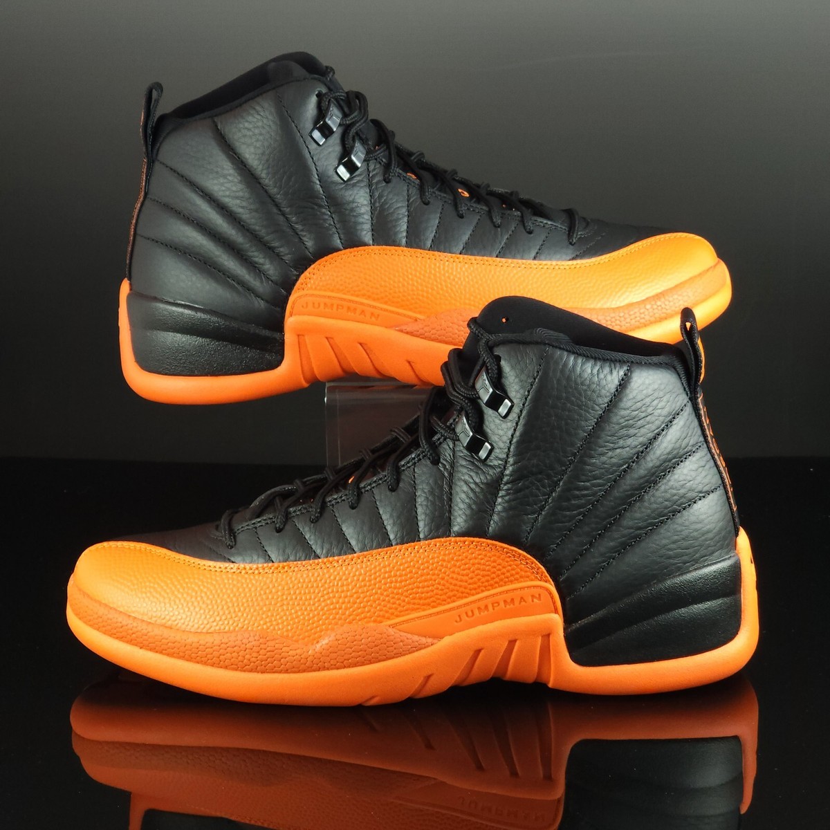 Jordans 12 Orange And Grey