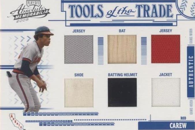 2005 Playoff Absolute Memorabilia - Tools of the Trade Rod Carew #TT-29 ...