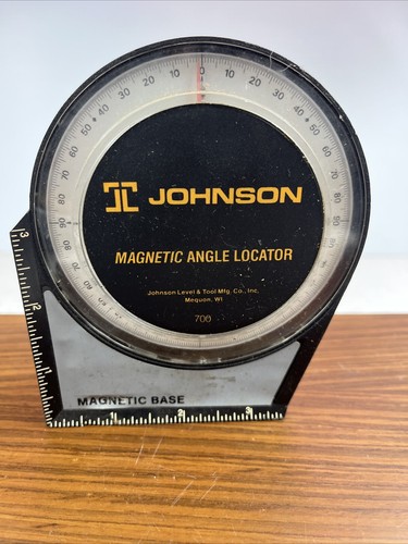 Johnson Level Magnetic Angle Locator - No. 700 Black/Gray. Ruler ...