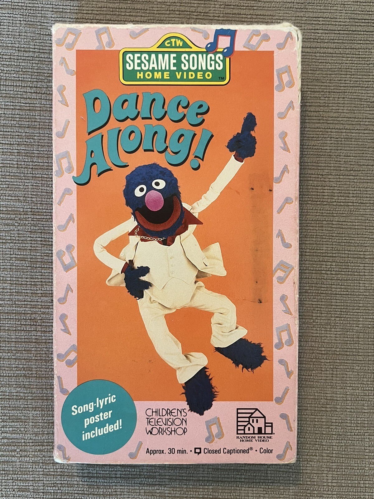 Vintage Sesame Street DANCE ALONG Grover 1990 VHS Jim Henson Video | eBay
