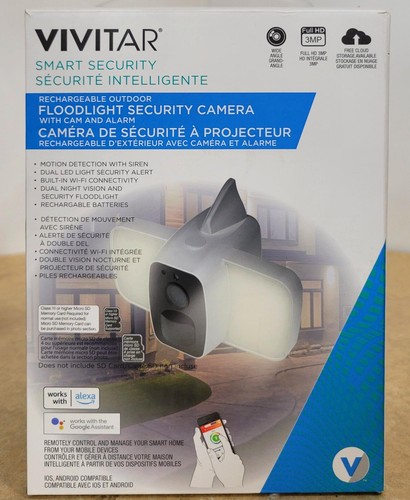 NEW OPEN BOX Vivitar IPC-49WHT Wide Angle Full HD Wi-Fi Smart Home ...