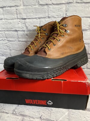 Wolverine Swamp Monster Steel Toe Work Brown Boots Sz 14 Leather ...
