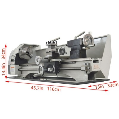 110V 1100W Precision Metal Lathe WM210V Brushless Motor with Chuck Jaw ...