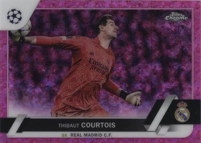 2022-23 Topps Chrome UEFA Club Competitions - Thibaut Courtois #63 Pink ...