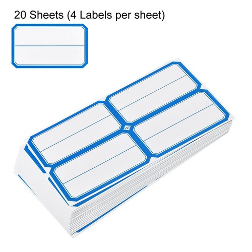 File Folder Labels Name Filing 2.2x4 Inch Blue (4 Labels/Sheet), 20 ...