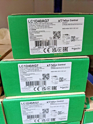 Schneider Electric TeSys Deca Contactor 40A 30HP LC1D40AG7 | eBay