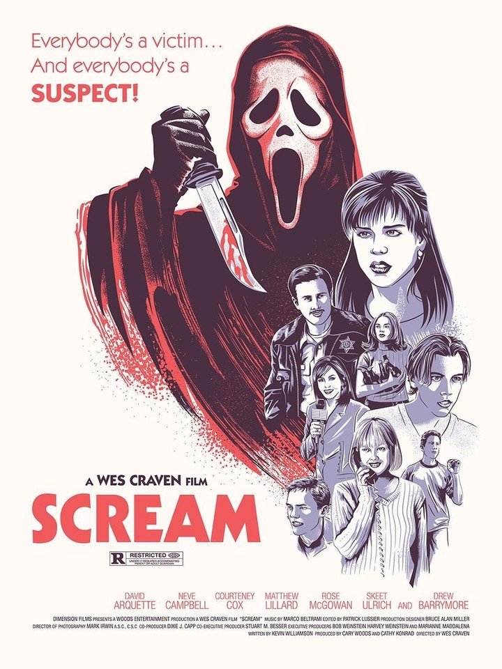 1996 Scream Ghostface Killer Everybody's A Victim... Woodsboro 🔪💀🔪 | eBay