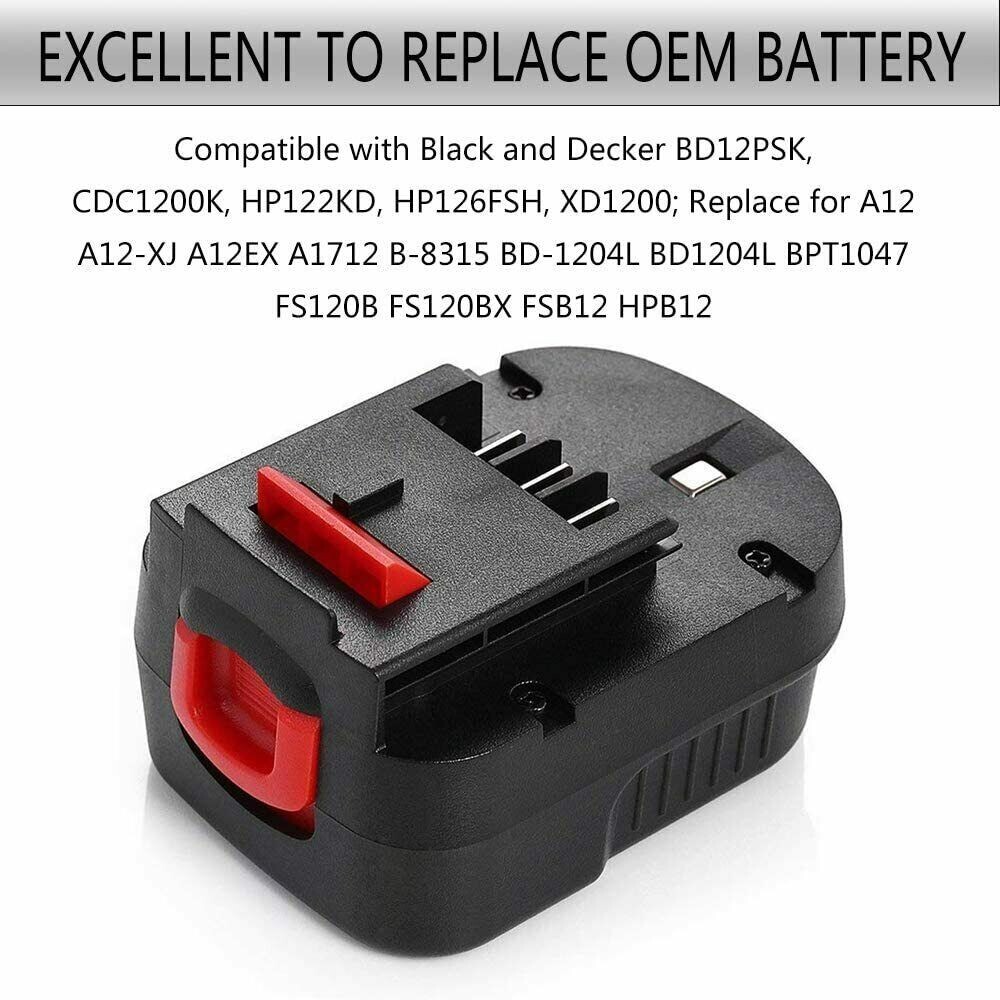 BLACK+DECKER HPB12 12V Spring Loaded Slide Battery Pack for sale online ...