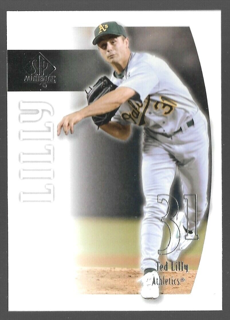 2002 Upper Deck SP Authentic Ted Lilly 191 Oakland Athletics Baseball ...