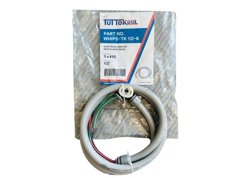 Tuttokool 6FT 1/2" Electrical AC Whip Kit,Nonmetallic Liquid Tight ...