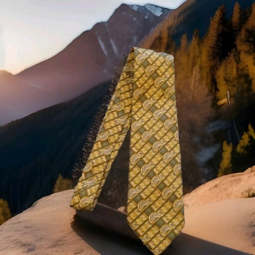 Robert Talbott Studio Tie Men's Hand Sewn USA Gold & Brown Geometric 58 x 4 | eBay