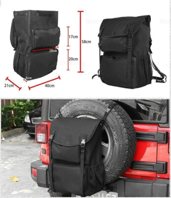 Car Cargo Storage Bag Spare Tire Oxford Backpack fit for Jeep Wrangler ...