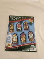 Design Works Plastic Canvas Ornament Kit Easter Windows Cross Stitch ...