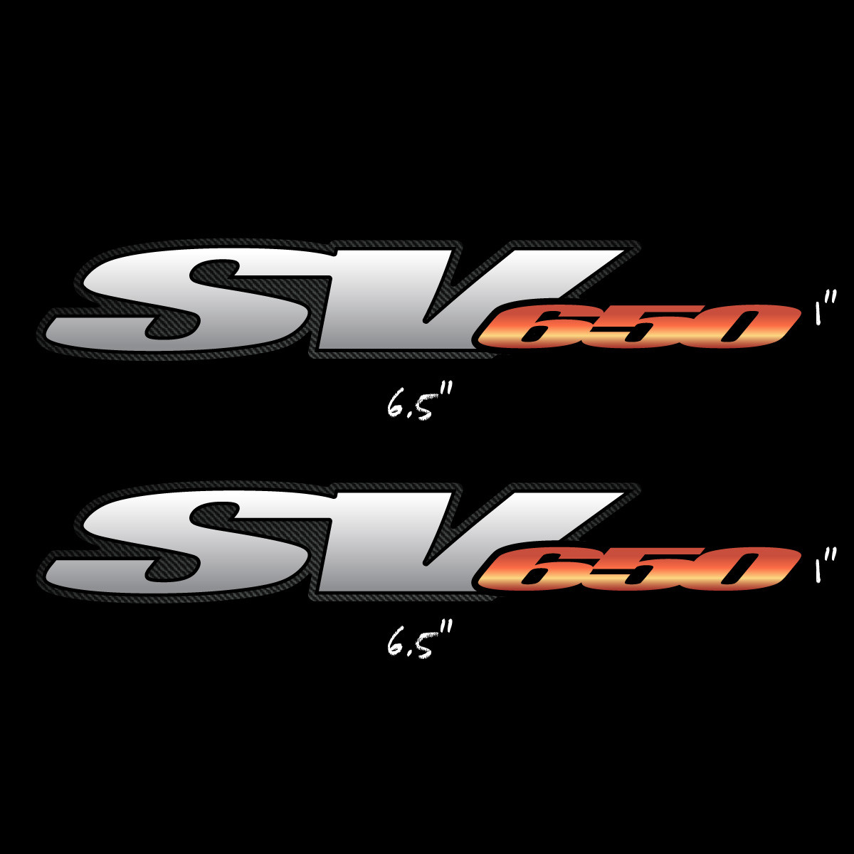 SV650 graphic Swingarm decals (2) stickers Fits Suzuki SV 650 Orange | eBay