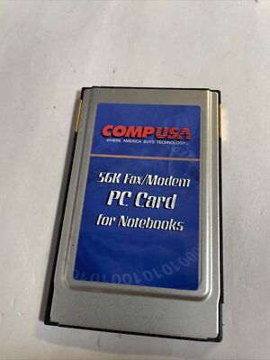 CompUSA PCMCIA Wireless 56k Modem Card @CPU146 | eBay