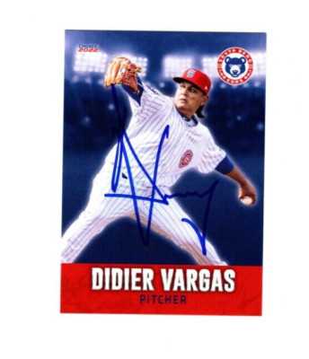 Didier Vargas signed autograph 2022 South Bend Cubs baseball card ...