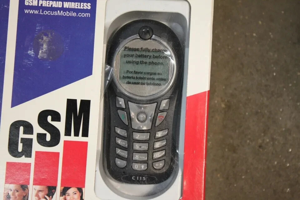 Rare Collectable MOTOROLA C115 Year-2004 Cell Phone New Never Used ...