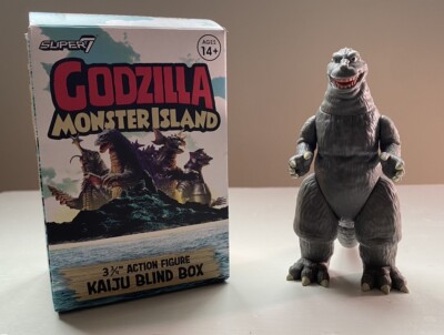 Godzilla 62 ReAction Monster Island Blind Box (Light Gray version ...
