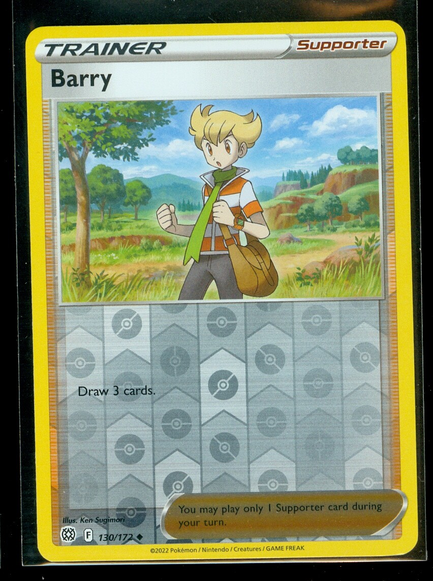Pokemon BARRY 130/172 - Brilliant Stars - Rev Holo - MINT | eBay