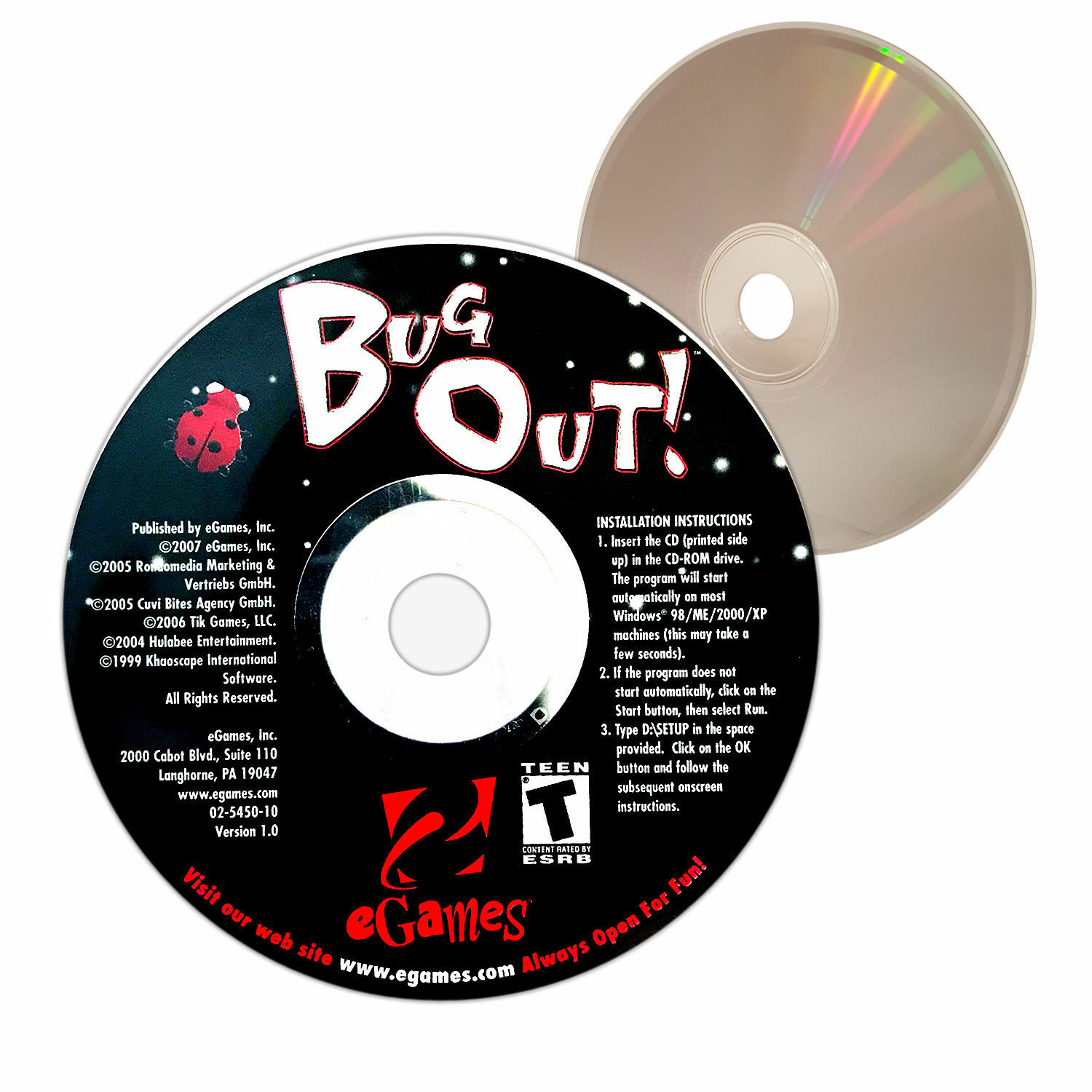 Bug Out 2007 eGames CD-ROM Teen PC Video Game DISC ONLY #75B | eBay