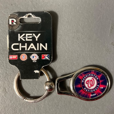 Washington Nationals Metal Key Chain MLB Baseball Chrome Reversible ...