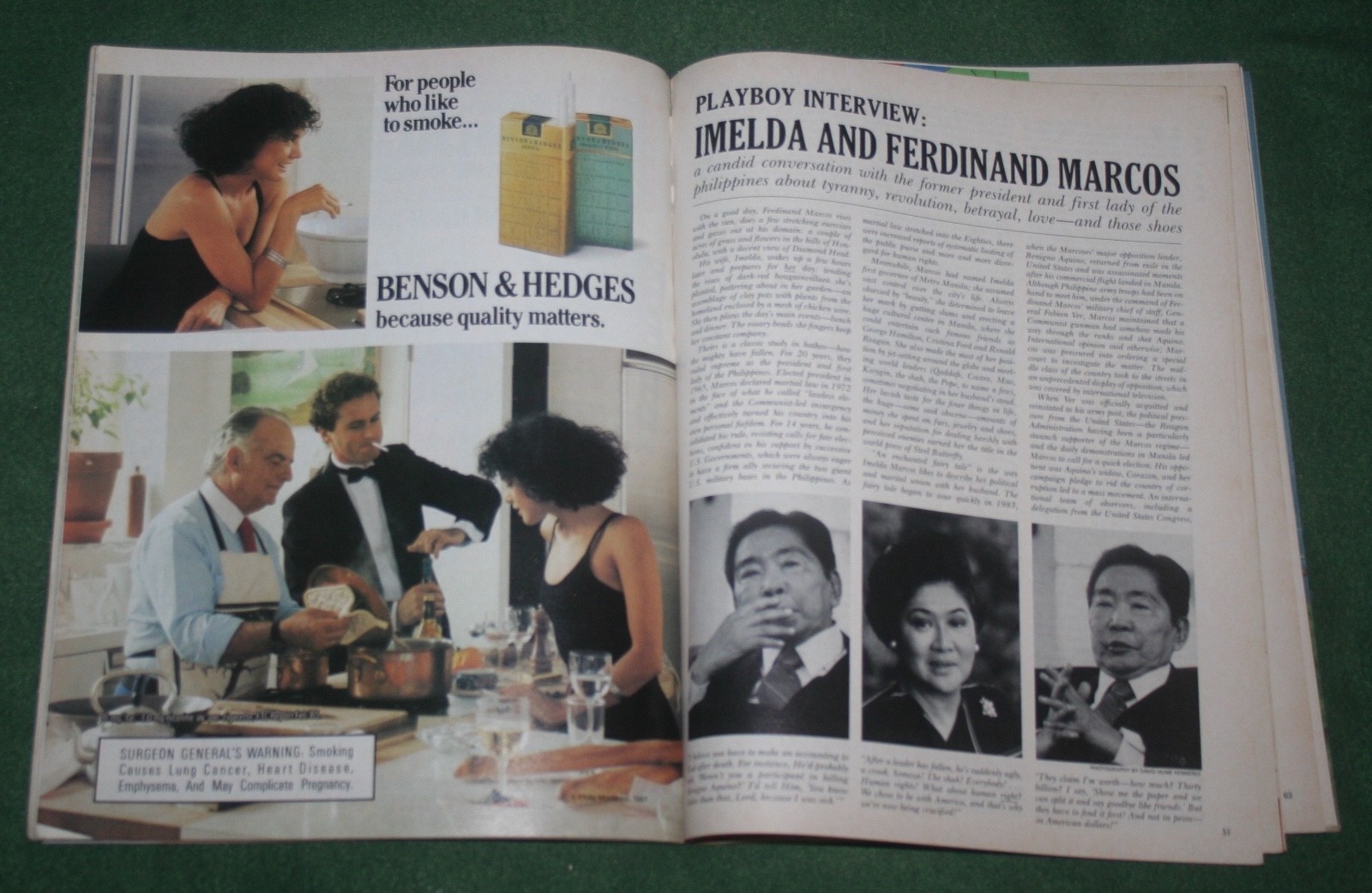 Playboy Aug 1987 POM Sharry Konopski Paulina Ferdinand & Imelda Marcos ...
