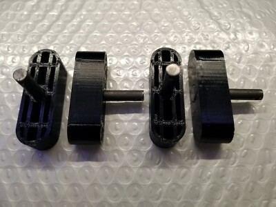 4 Oblong Futon Frame Parts, Rollers, Sliders, Gliders, USA Made, Faster ...