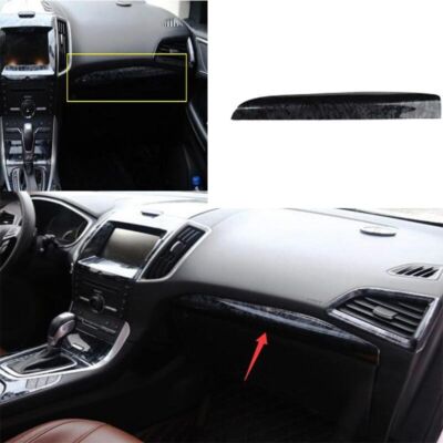 2015-23 Instrument Strip Trim Black Wood Grain Fit For Ford Edge ...